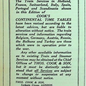 Thomas Cook – Timetable World