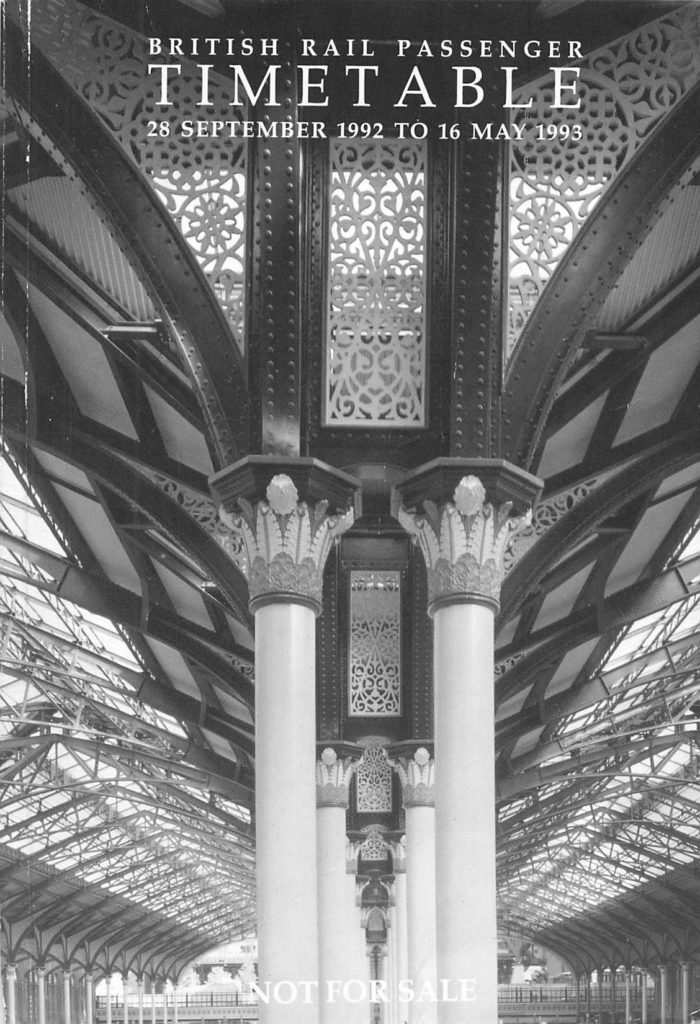 British Rail 1992-10 [Great Britain] – Timetable World