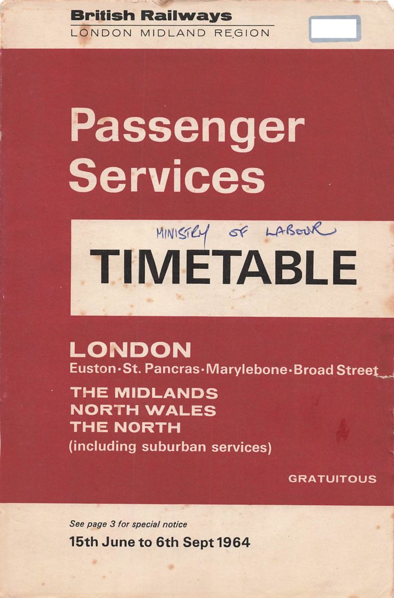 British Railways 1964 [Summer] Passenger Timetable – 6-book bundle ...