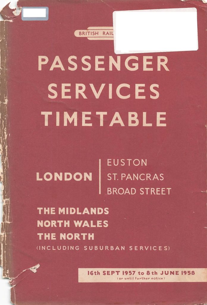 British Railways 1957 [Winter] Passenger Timetable – 6-book bundle ...
