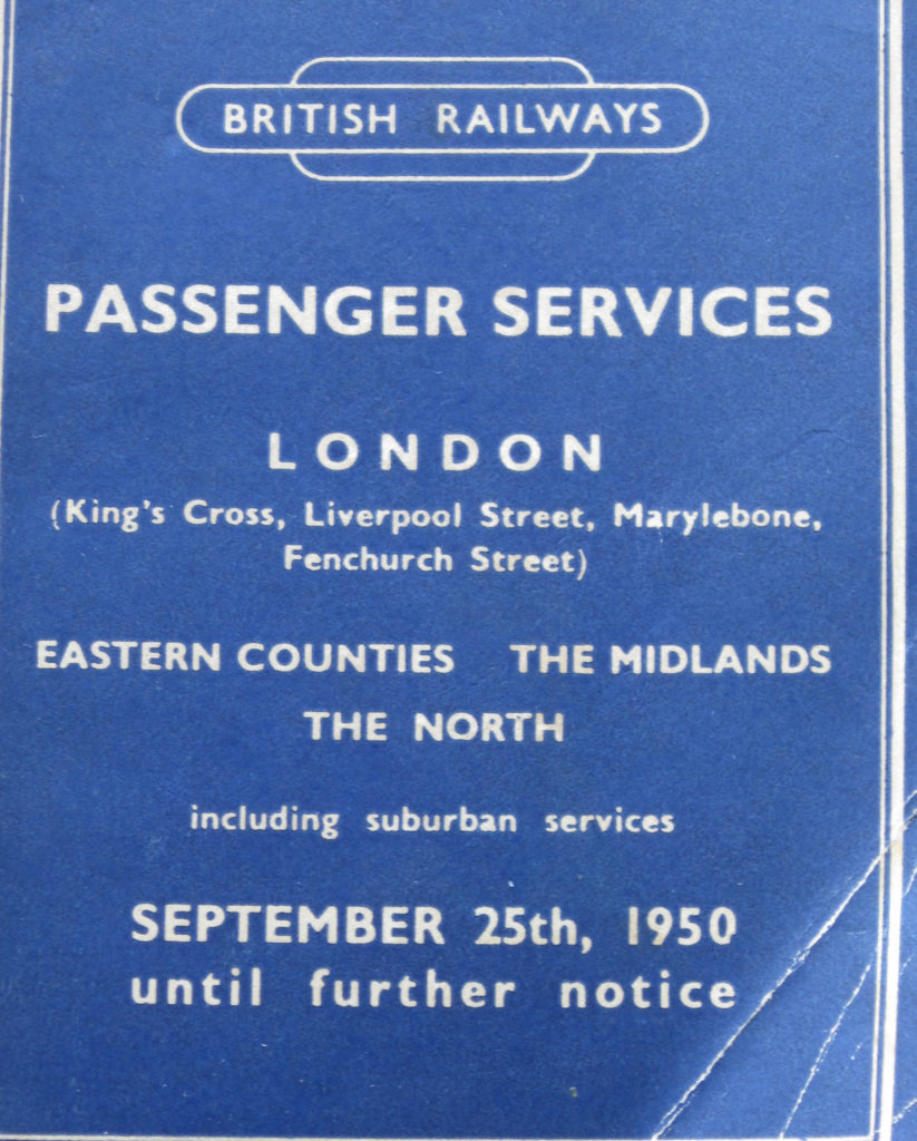 British Railways 1950 [Winter] Passenger Timetable – 6-book bundle ...