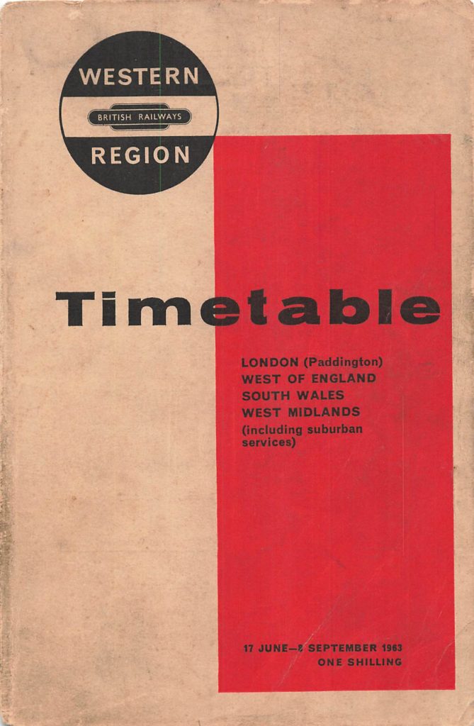 Western Region 1963-06 [Great Britain] – Timetable World