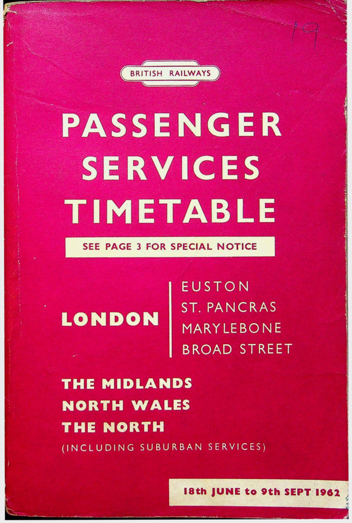 British Railways 1962 [Summer] Passenger Timetable – 6-book bundle ...