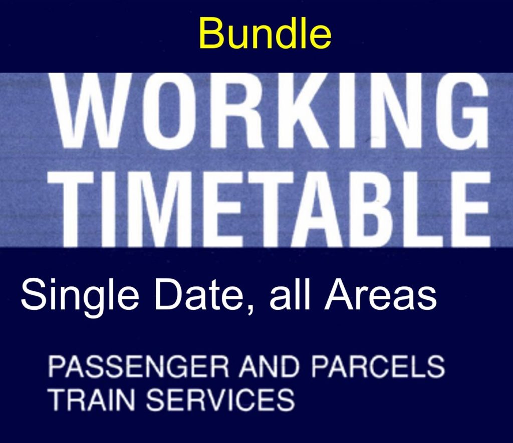 Great Britain Working Timetables – Timetable World