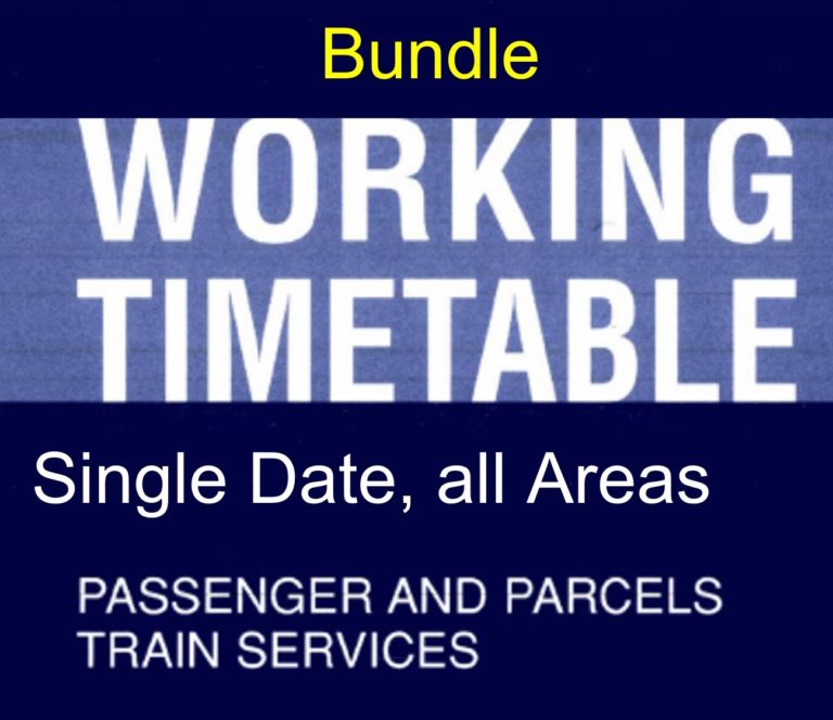 Great Britain Working Timetables – Timetable World