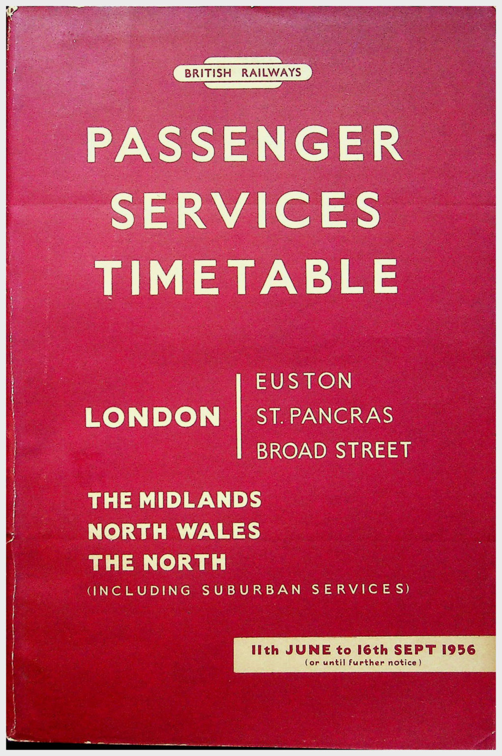 British Railways 1956 [Summer] Passenger Timetable – 6-book bundle ...