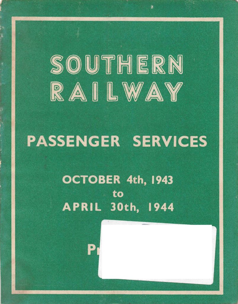Southern Railway 1943-10 [Great Britain] – Timetable World