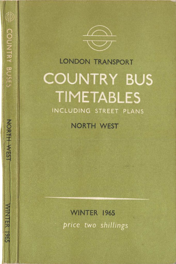 London Country Buses North West 1965-10 [Great Britain] – Timetable World