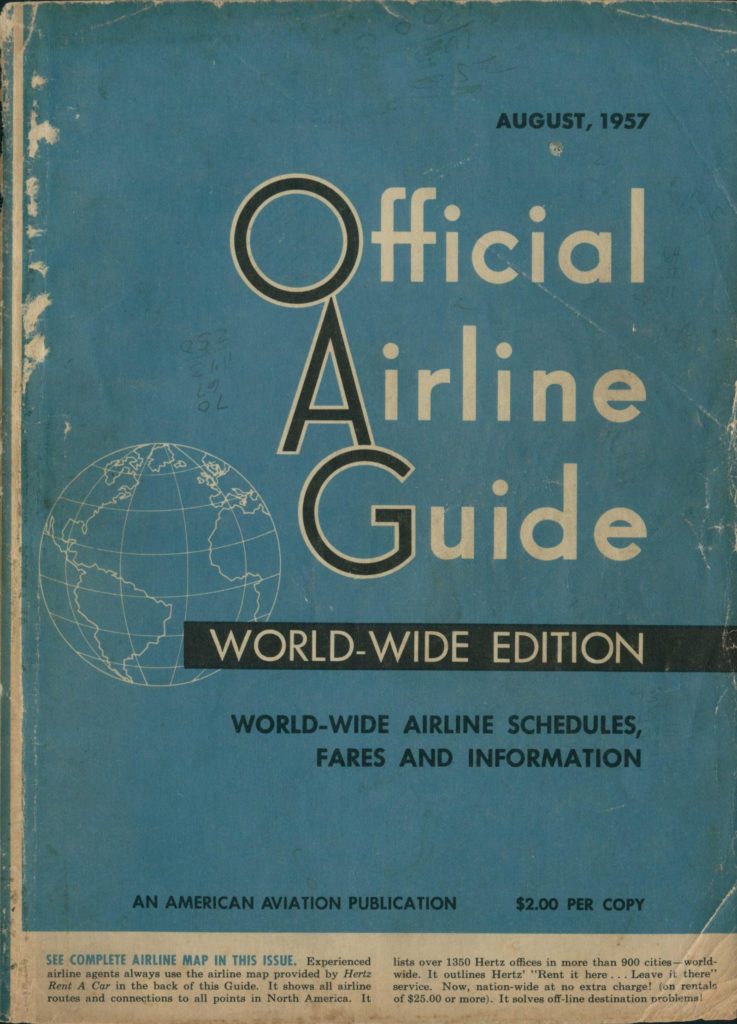 Official Airline Guide 1957-08 [Global] – Timetable World