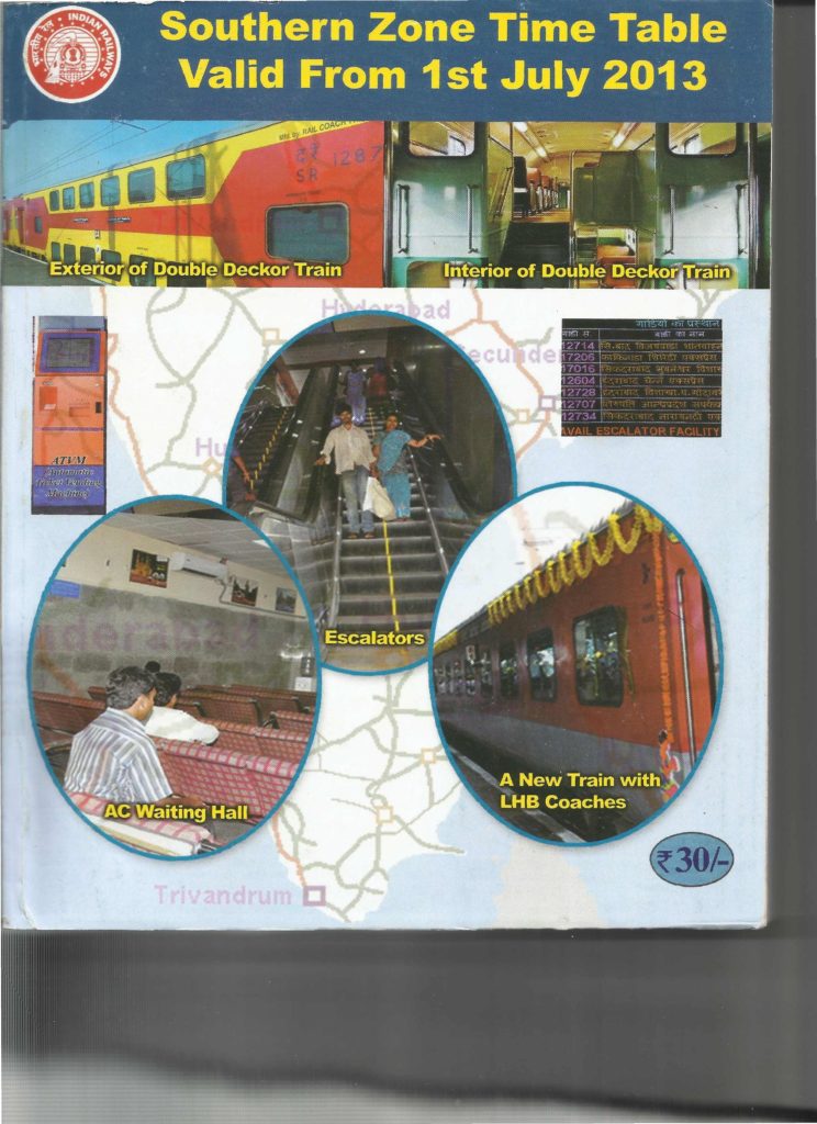 Southern Zone 2013-07 [India] – Timetable World