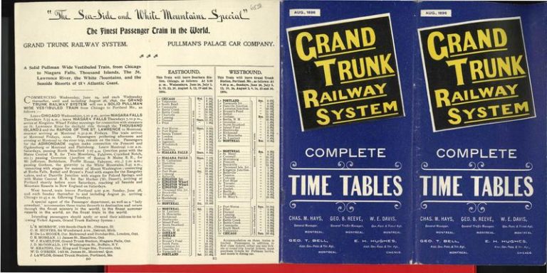 Grand Trunk Railway 1890s [Canada] – Timetable World