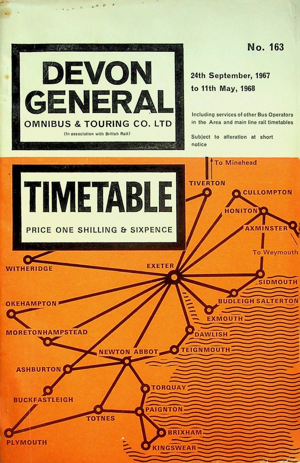 Devon General 1967-09 [Great Britain] – Timetable World