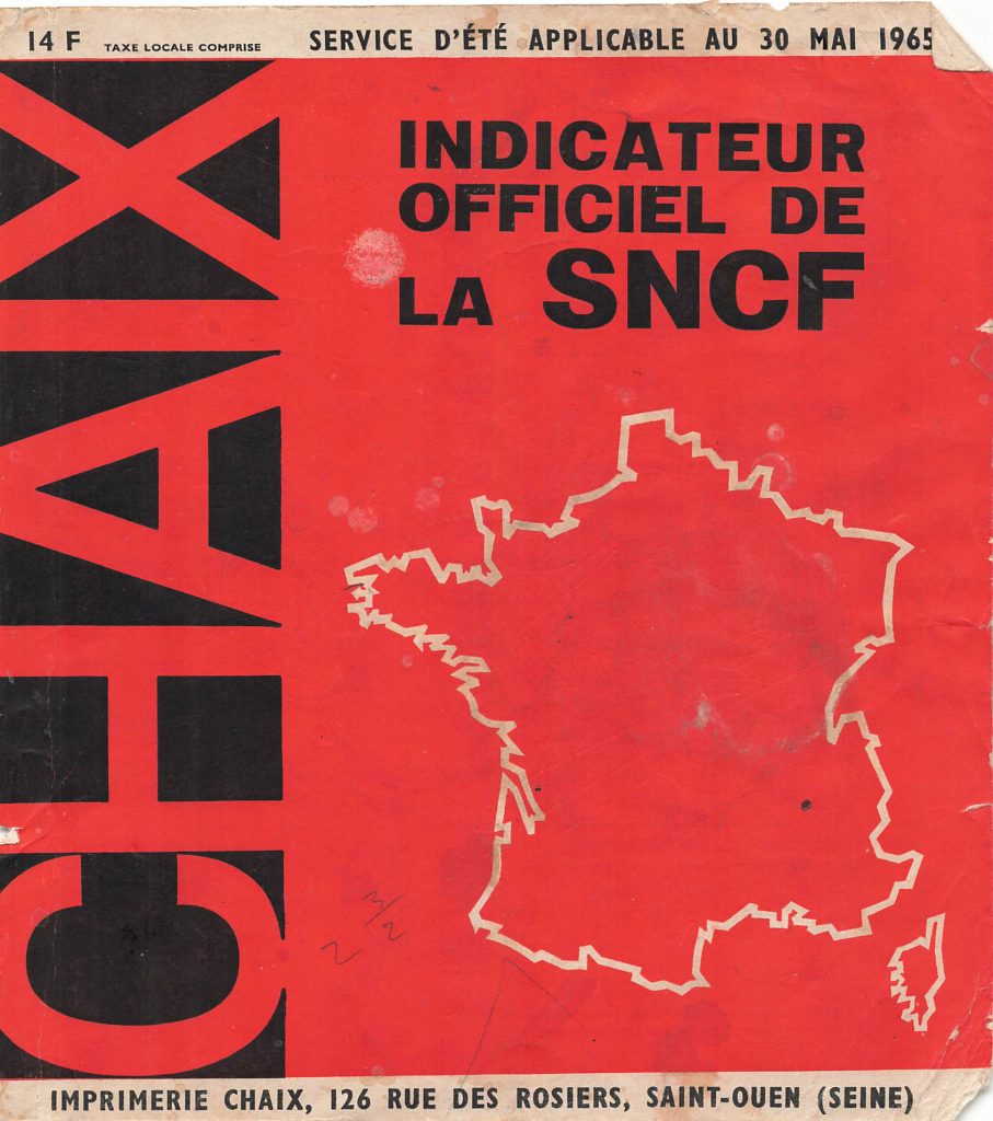 Chaix 1965-05 [France] – Timetable World